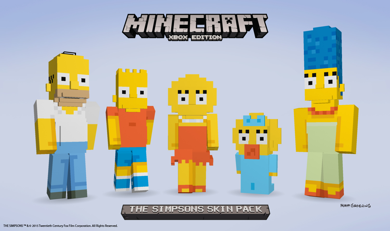 Bart Homer And The Rest Of The Gang Are Coming To Minecraft On Xbox Systems Vg247