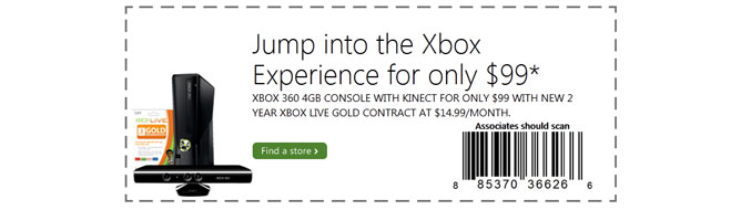 Microsoft goes live with $99 Xbox 360 and Kinect offer | VG247