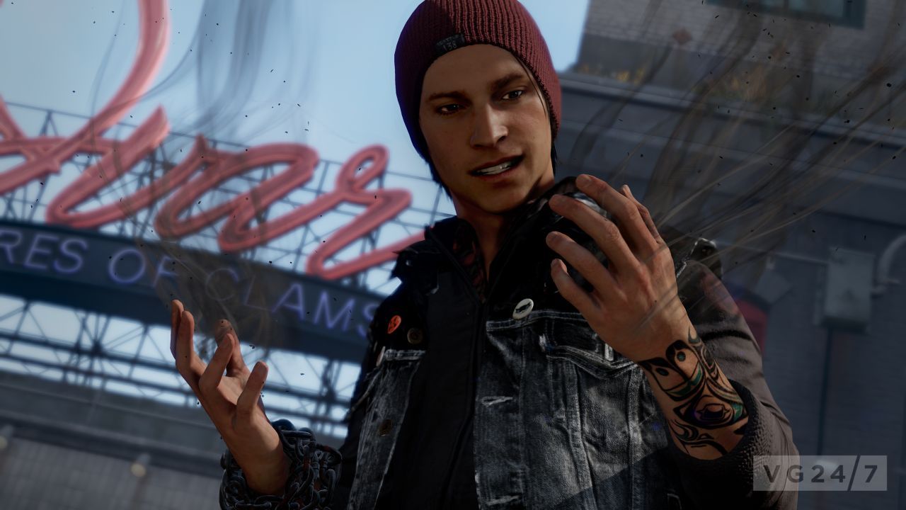 inFamous: Second Son shots show protagonist offing a DUP guard - VG247