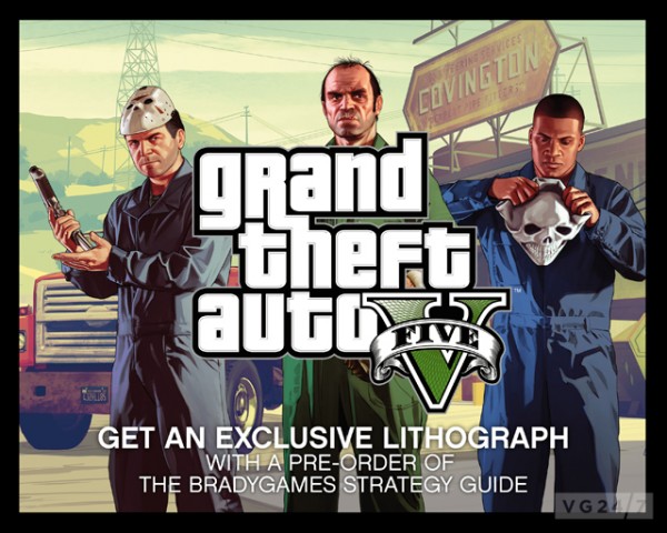 GTA 5 strategy guide open for pre-orders, bonus art with each hardcover ...