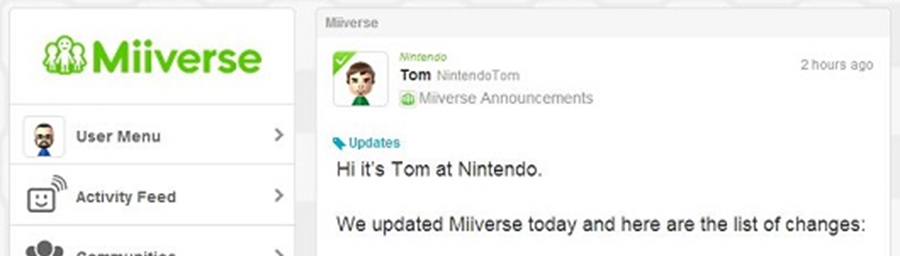 Miiverse now allows you to post 200 word messages to friends and ...