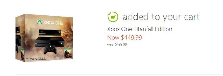 Xbox One Titanfall console bundle discounted by $50 on Microsoft store ...