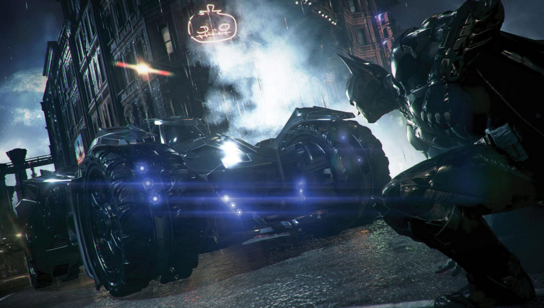 New Batman: Arkham Knight screenshots show off Batmobile, bad guys ...