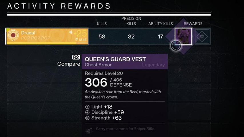 Destiny Legendary gear on offer in Queen's Wrath event | VG247