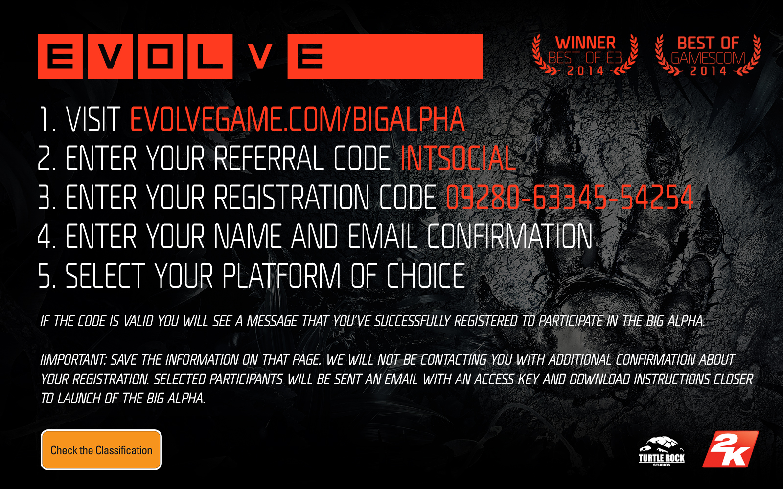 Evolve's Big Alpha is this weekend and we have 500 keys available | VG247
