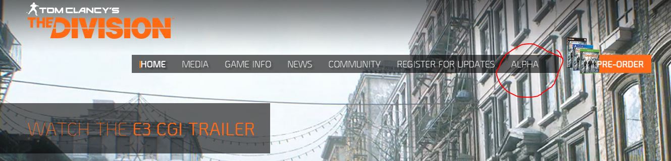 The Division website data mining reveals alpha test | VG247