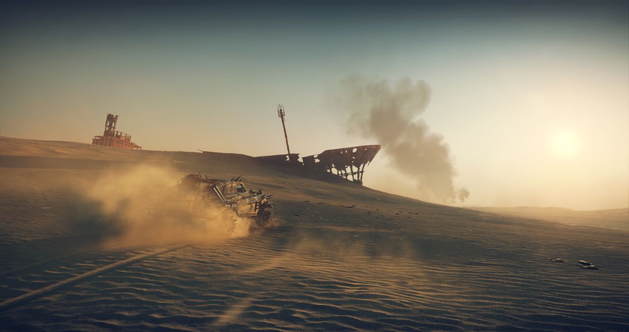 Mad Max E3 2015 screenshots feature Scrotus, the environment, a desert ...