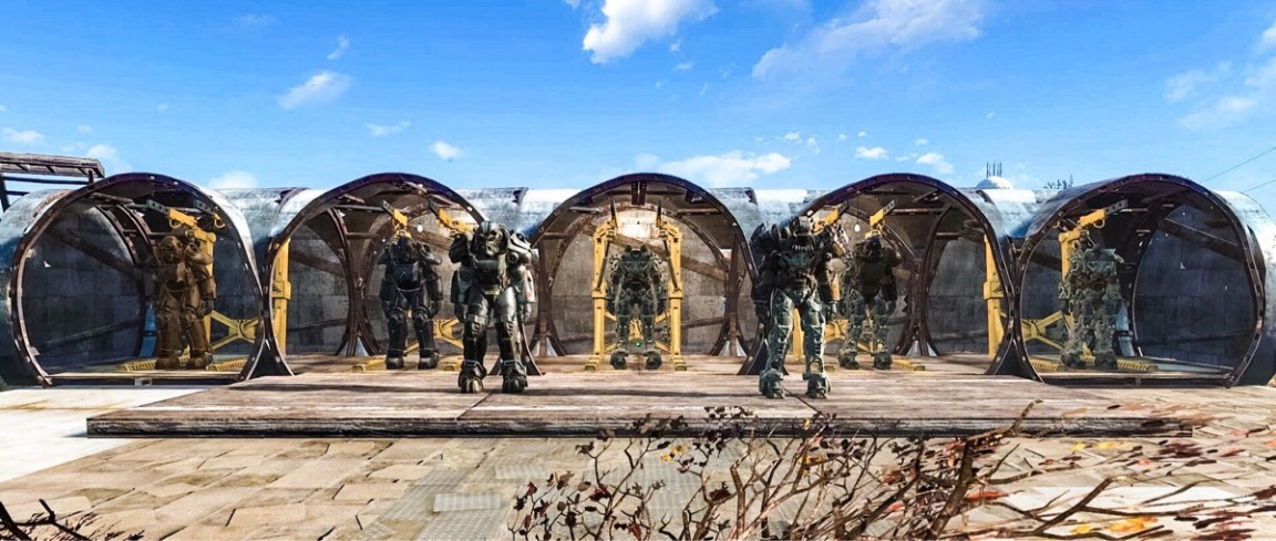 Fallout 4 players are building very cool Power Armor collections | VG247