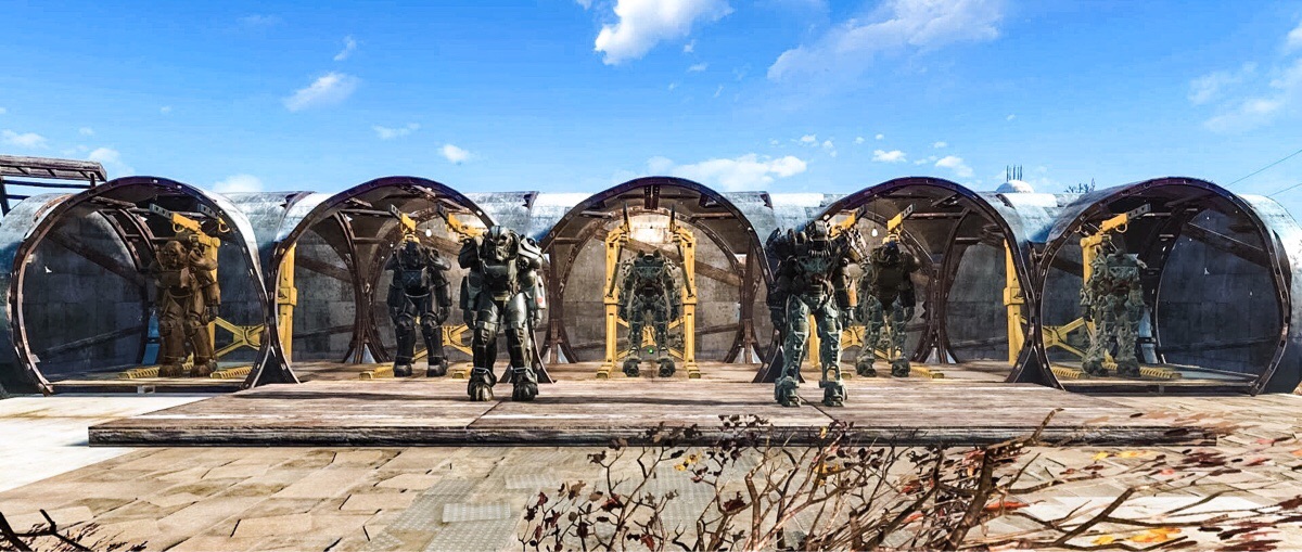 Fallout 4 players are building very cool Power Armor collections | VG247