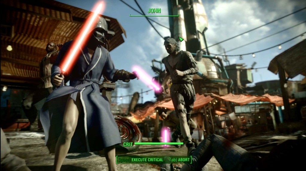 Fallout 4 meets Star Wars with this lightsaber mod | VG247