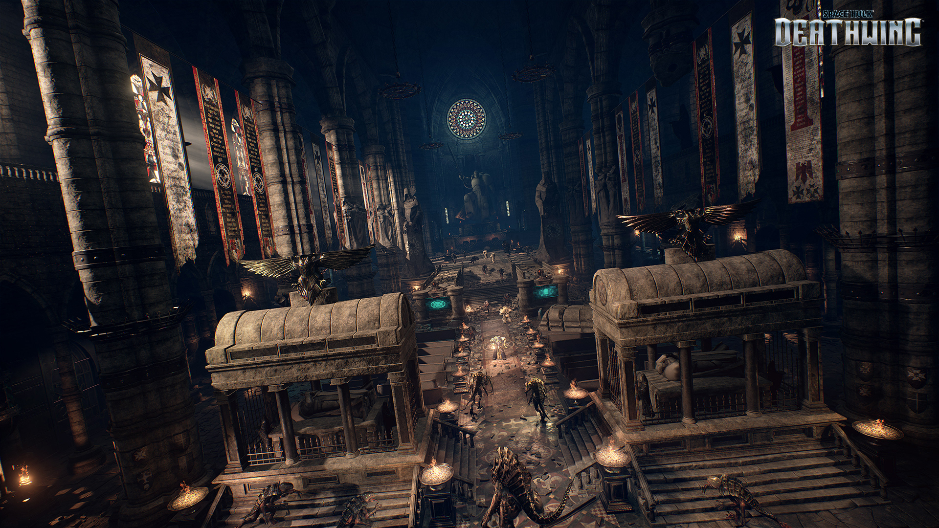 The massive ship interiors in Space Hulk: Deathwing look pretty great ...