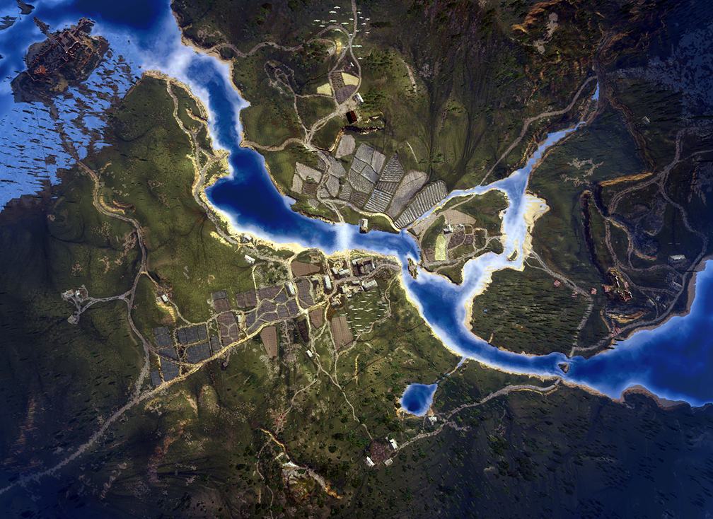 These aerial shots of The Witcher 3 map look like they were taken via ...