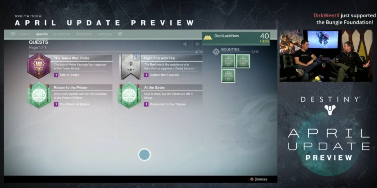 Destiny's April update has 335 Light, new Prison of Elders challenges ...