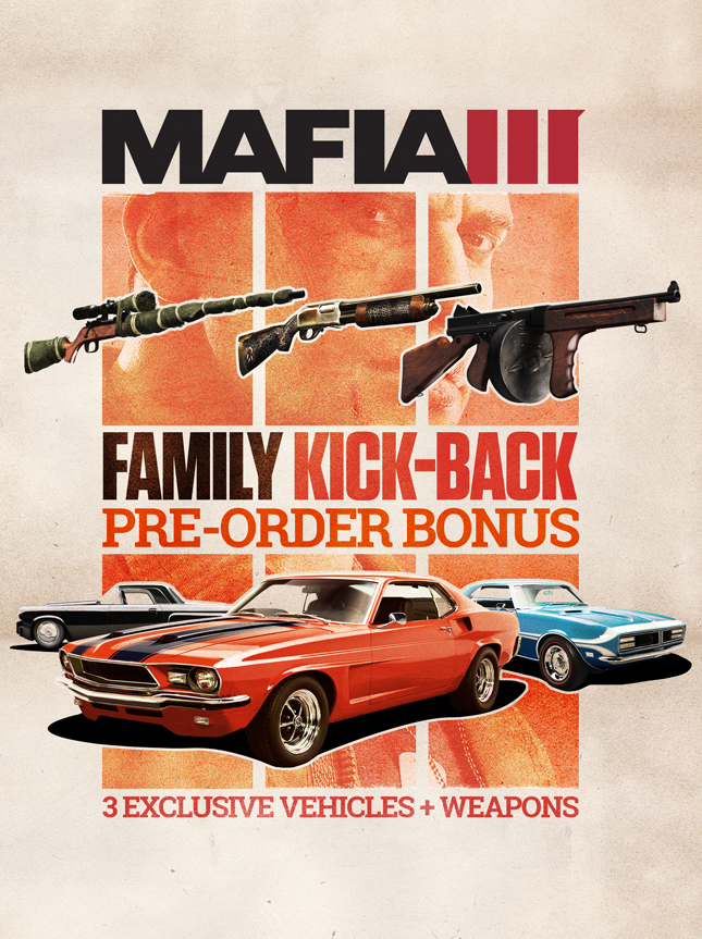 Mafia 3 pre-orders include Family Kick-Back pack, two editions contain ...