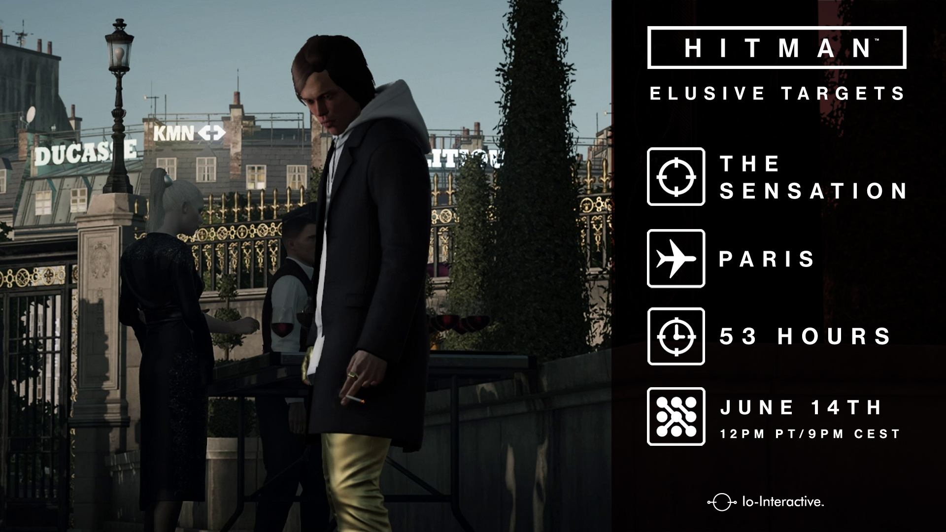 The fourth Elusive Target for Hitman is "The Sensation" and he's live ...