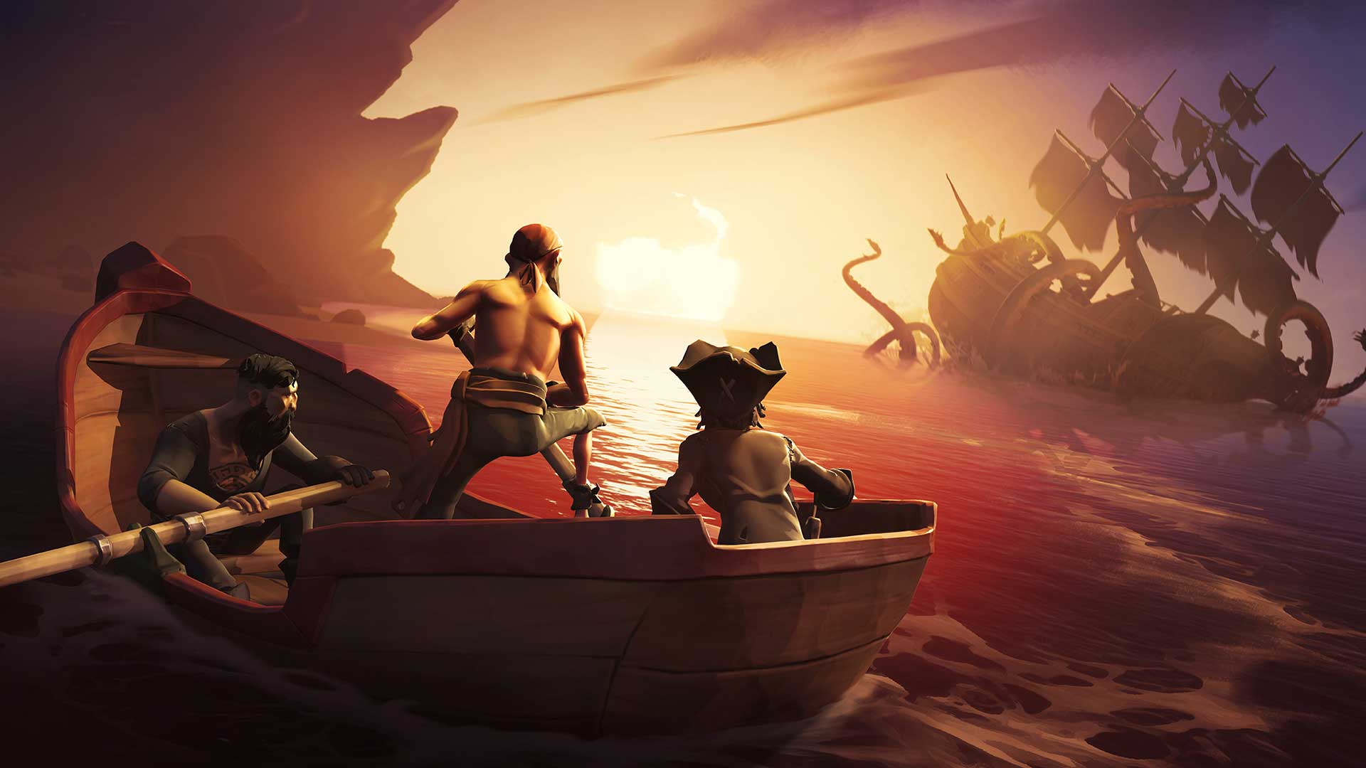 Sea of Thieves: players crew and battle a pirate ship in Rare's latest ...