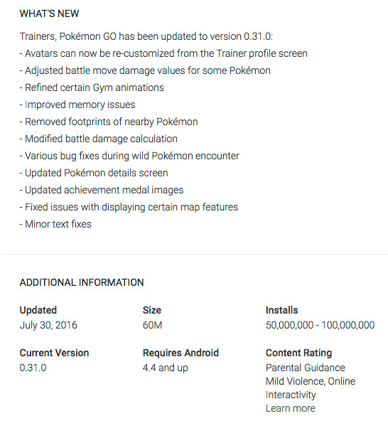 Pokemon Go update seems to have made adjustments to more Pokemon than ...