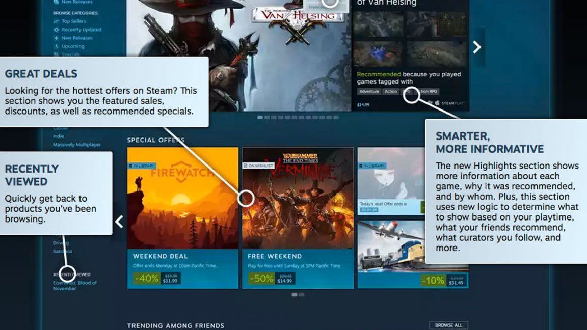 Steam front page overhaul makes it easier than ever to accidentally ...