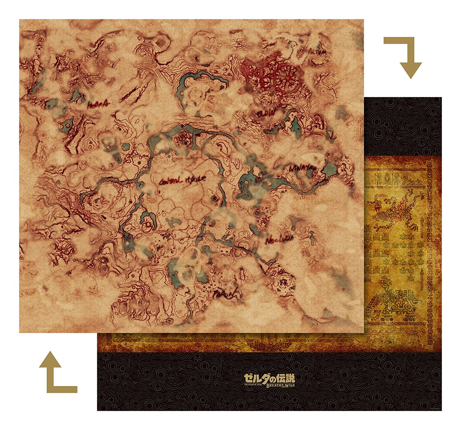Here's a closer look at The Legend of Zelda: Breath of the Wild's map ...