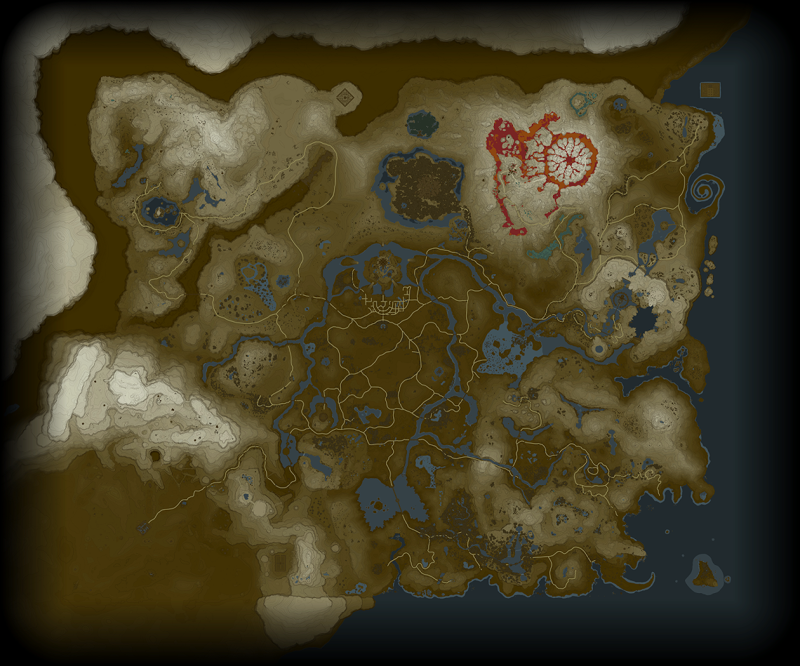 The Legend of Zelda: Breath of the Wild world map datamined, and it ...