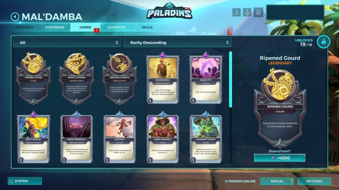 Paladins guide: tips for customising Champions, legendary cards ...