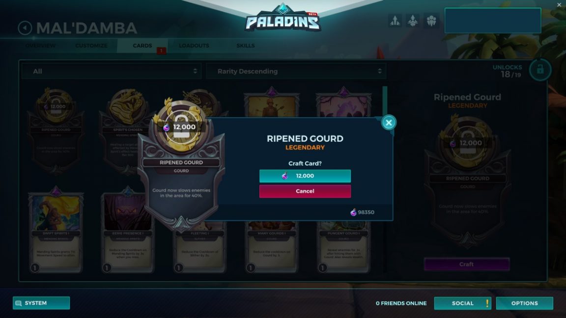 Paladins guide: tips for customising Champions, legendary cards ...