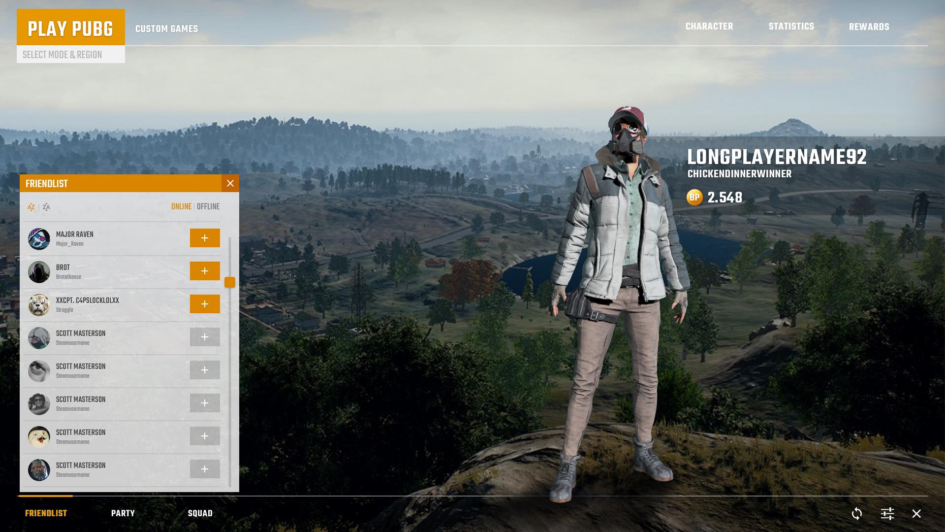This UI design mockup for PlayerUnknown’s Battlegrounds ought to be ...