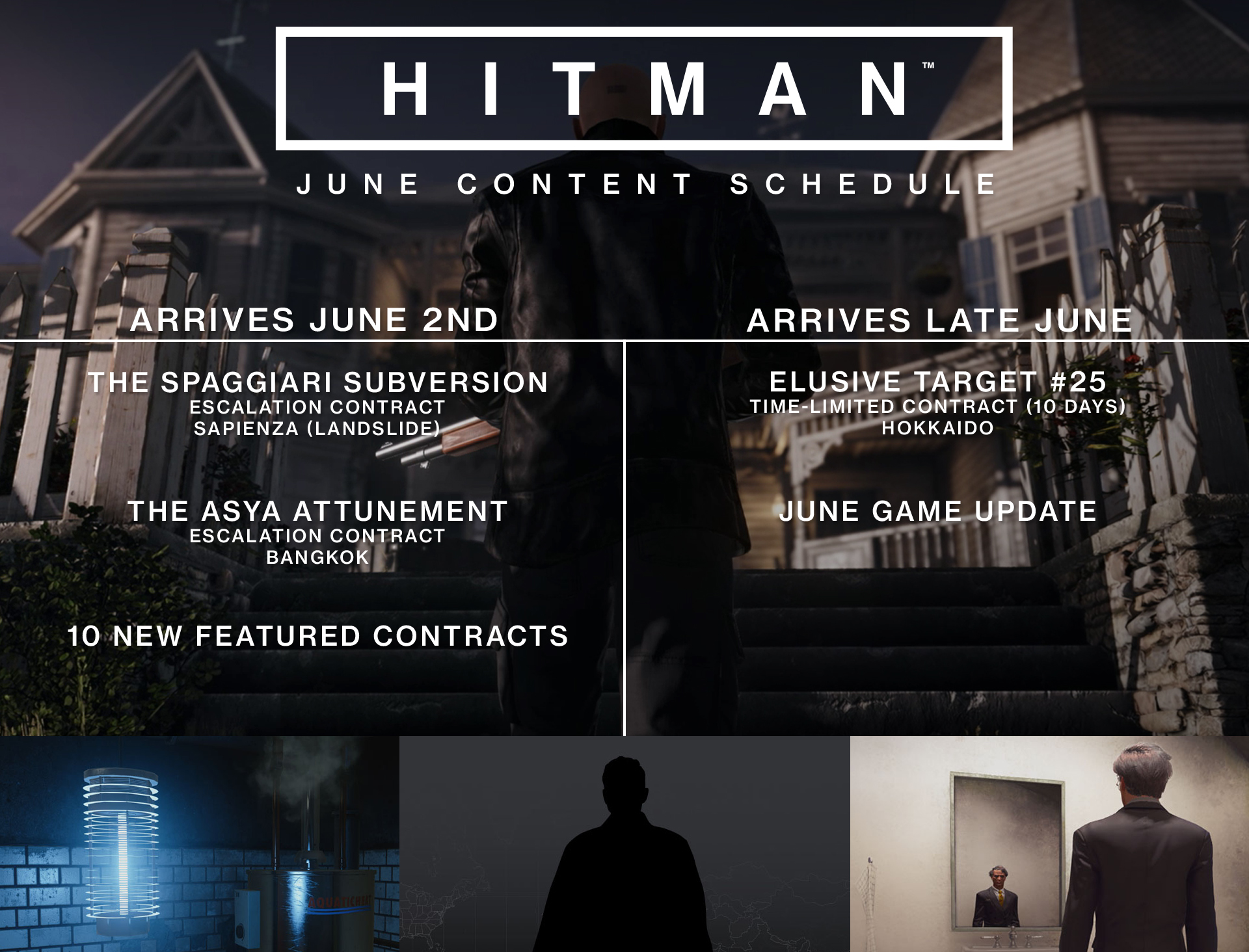 Hitman fans can look forward to escalation contracts, a new elusive ...