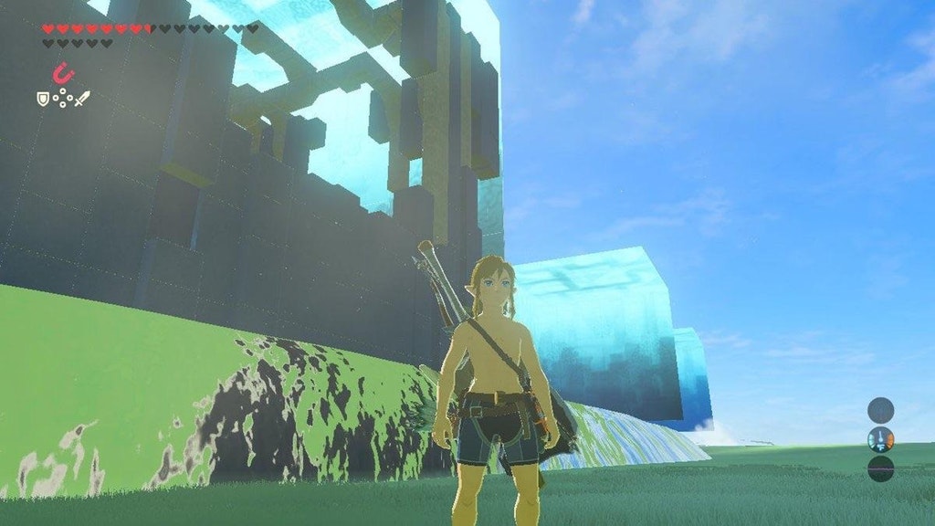 You can clip through the map and enter a hidden area in Zelda: Breath ...