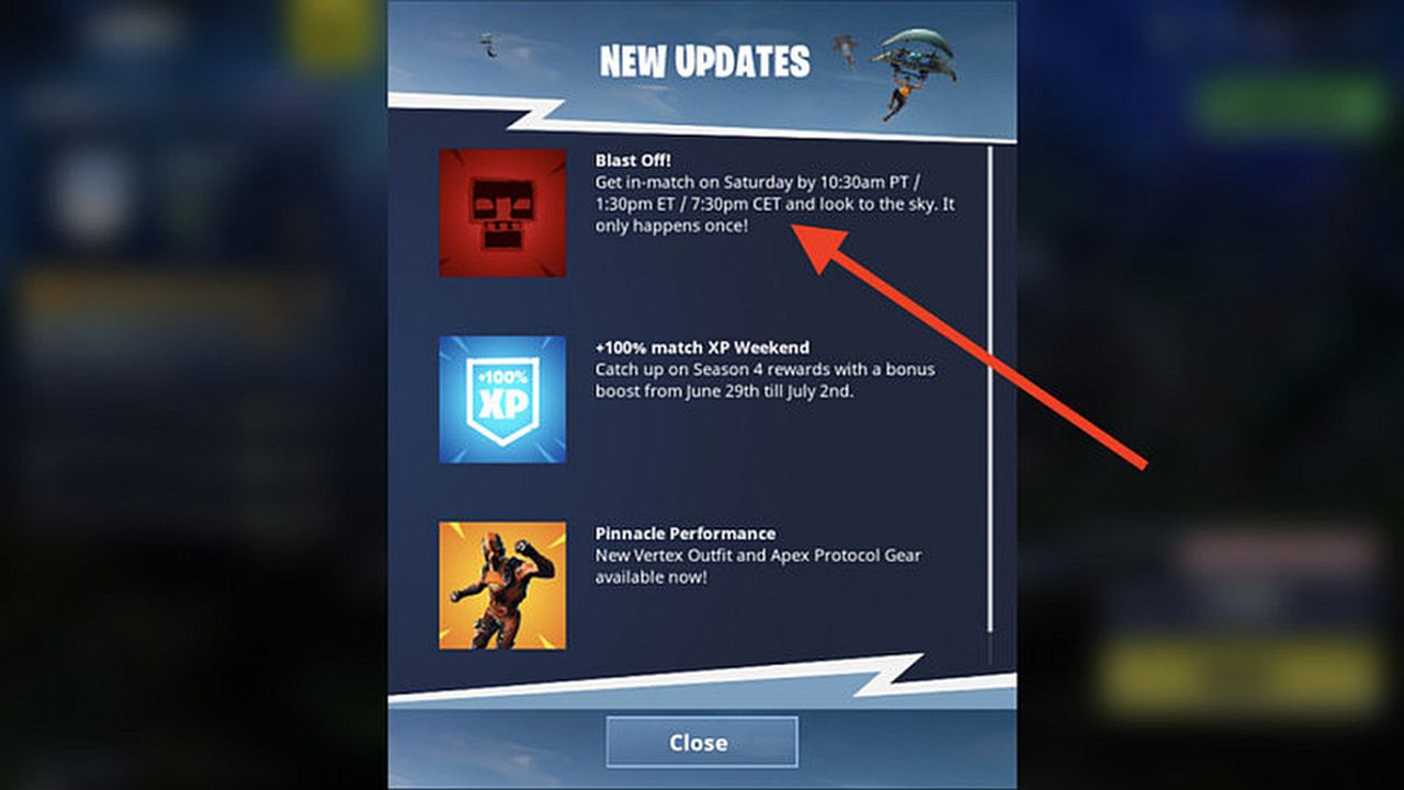 Fortnite Rocket Launch Event Ends With A Giant Crack Appearing In The Sky Vg247