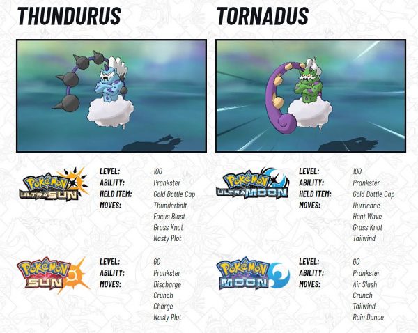 Legendary Pokemon Thundurus and Tornadus available for Pokemon Sun and ...