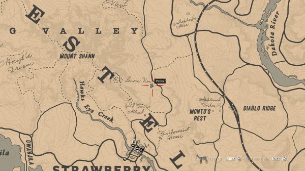 RDR2: Shack locations