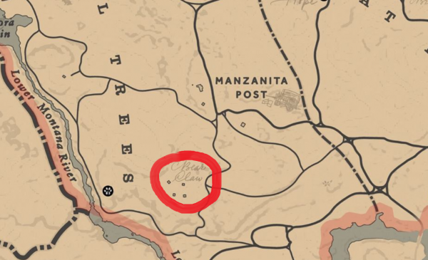 RDR2: Shack locations