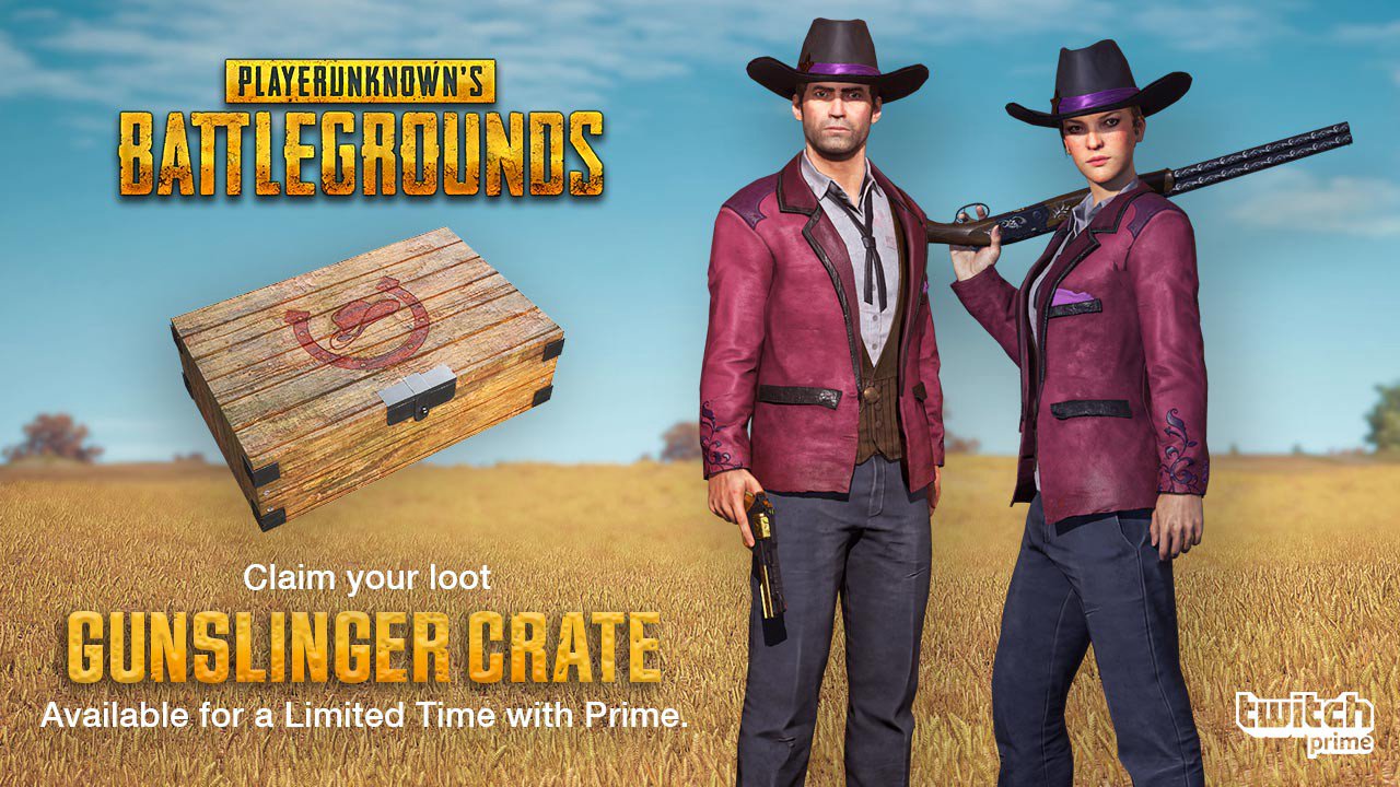 The Gunslinger Crate is PUBG's last crate for Twitch Prime members | VG247