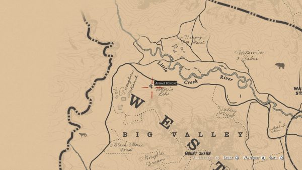 RDR2: Shack locations