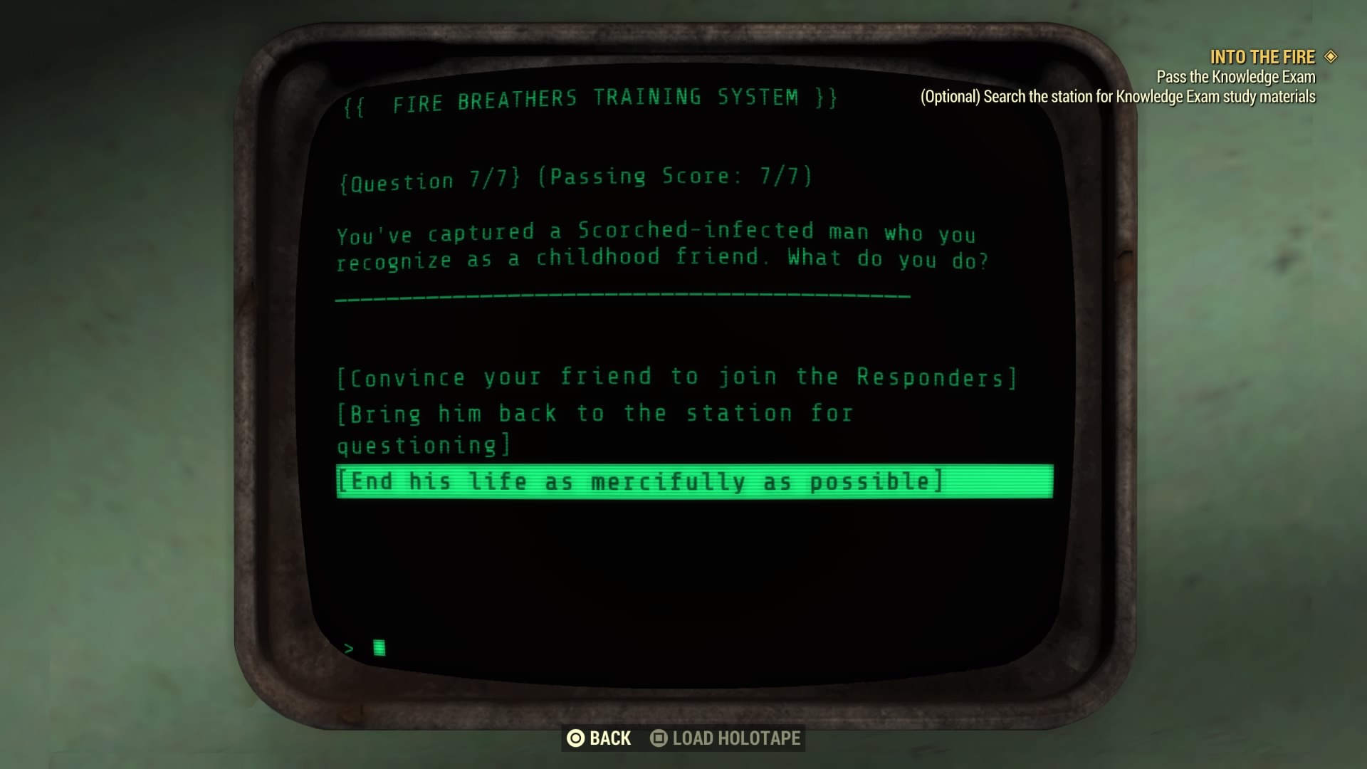 Fallout 76 Fire Breathers Test Exam Answers – Into the Fire quest ...