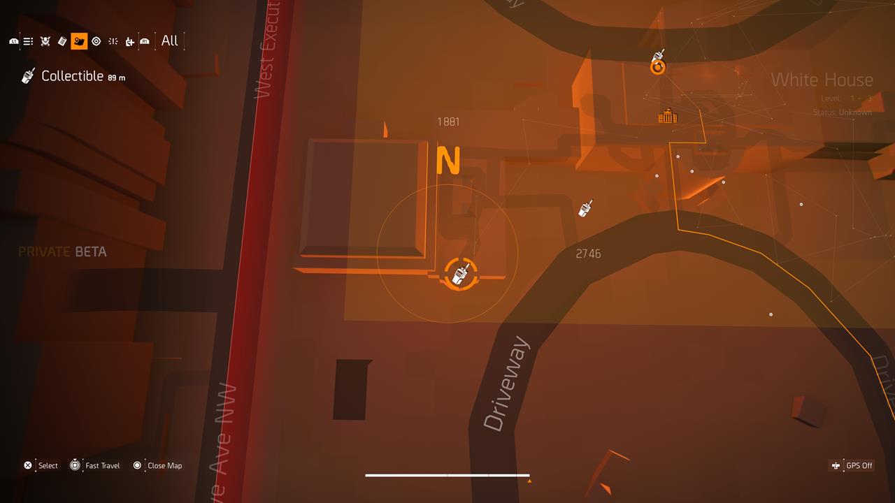 The Division 2: Government Comms location information