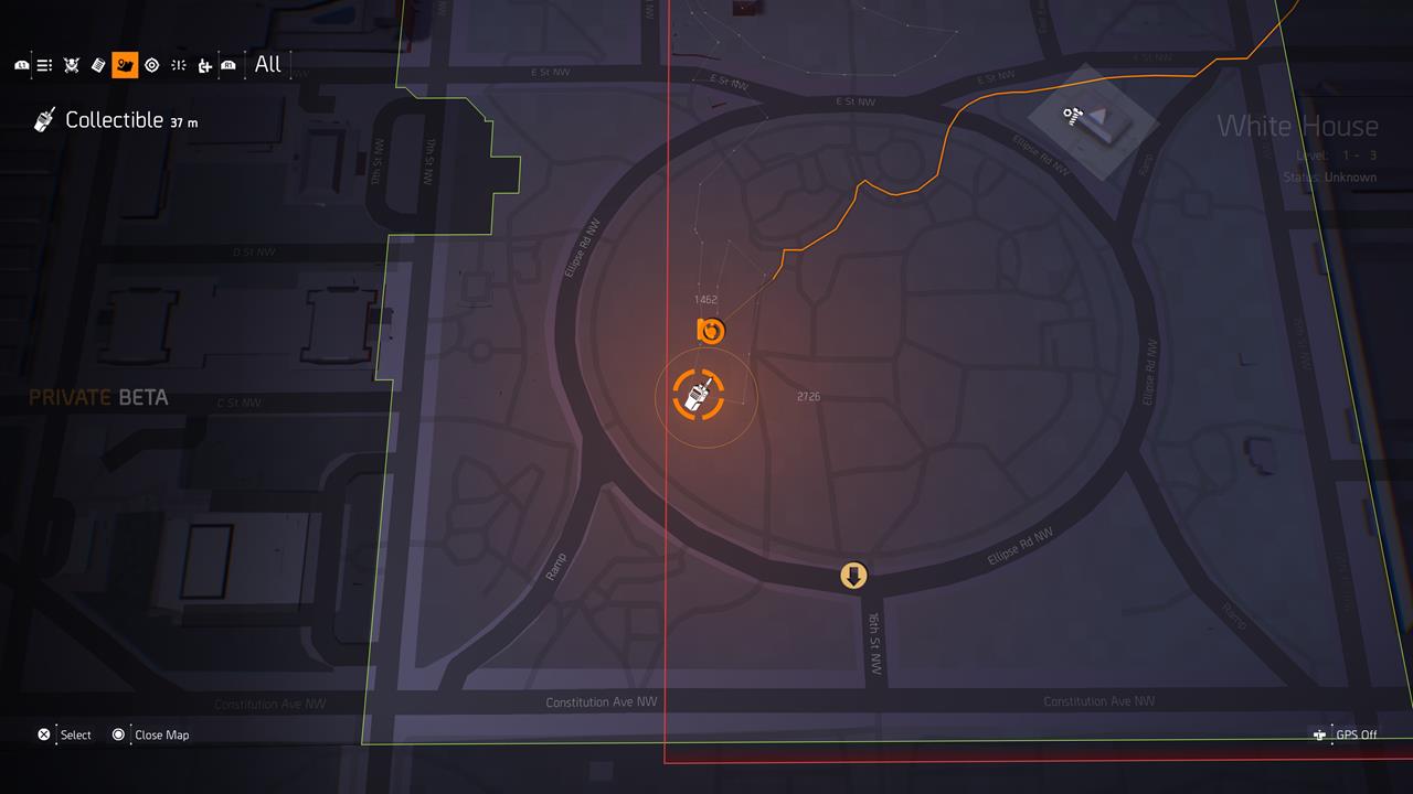 The Division 2: Division Comms location information