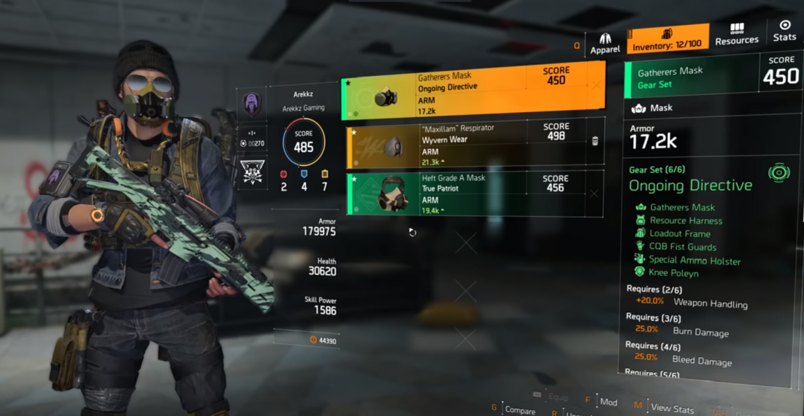 The Division 2: Hard Wired, True Patriot and Ongoing Directive gear set ...
