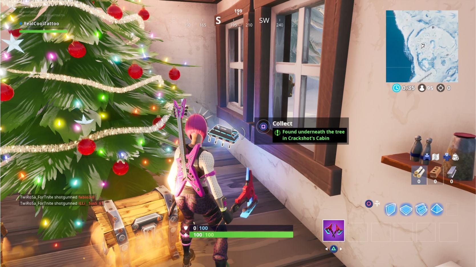 Fortbyte 29 - Found Underneath the Tree in Crackshot's Cabin location ...