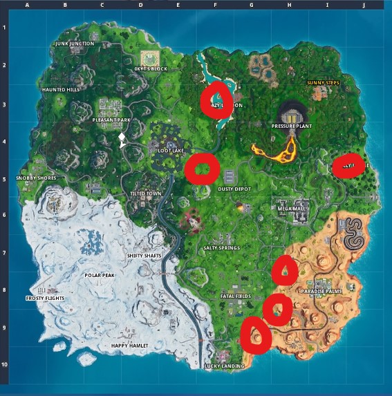 Fortnite: Consume Foraged Items locations | VG247