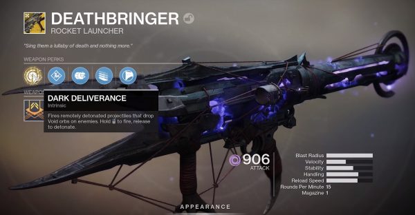 Destiny 2: Shadowkeep - how to get the Deathbringer Exotic Rocket ...