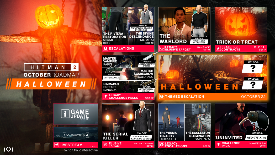Hitman 2 October update gets spooky with a Halloween-themed contract ...