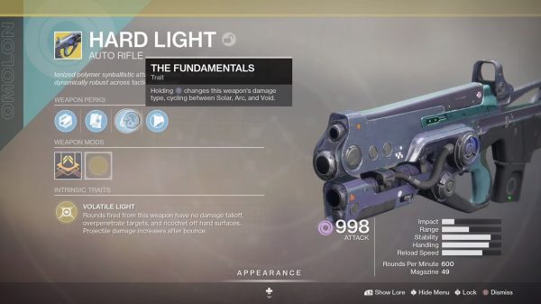 Destiny 2: Hard Light Exotic Auto Rifle is getting nerfed in the 2.8.1 ...