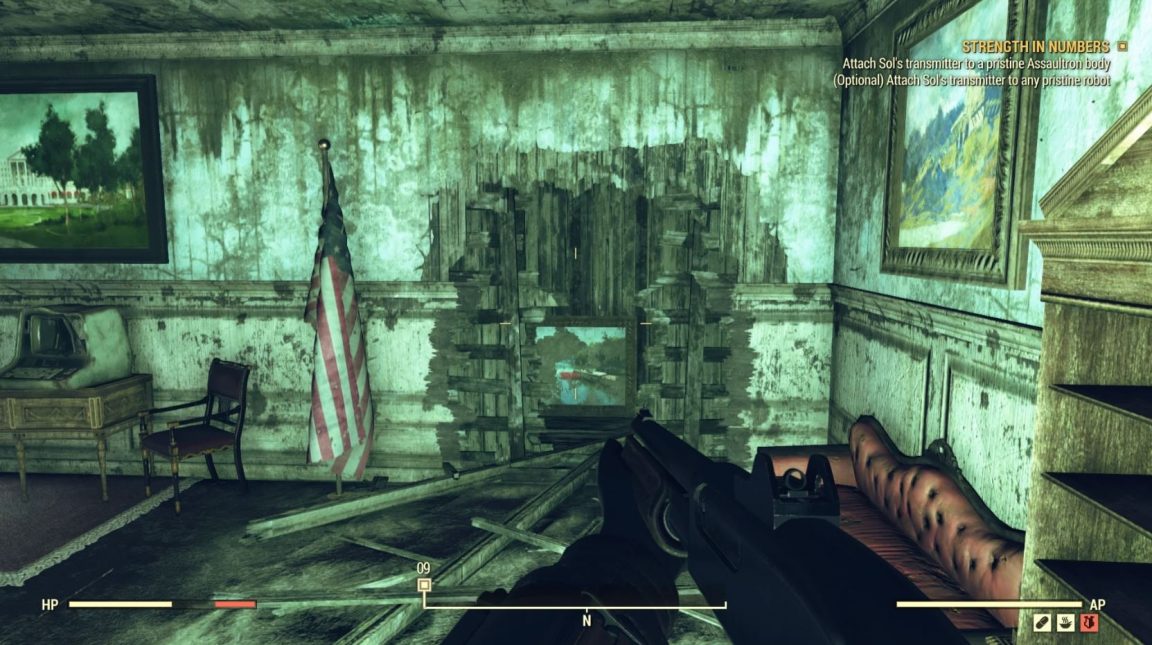 Fallout 76: Strength in Numbers Guide – Assaultron showroom door code