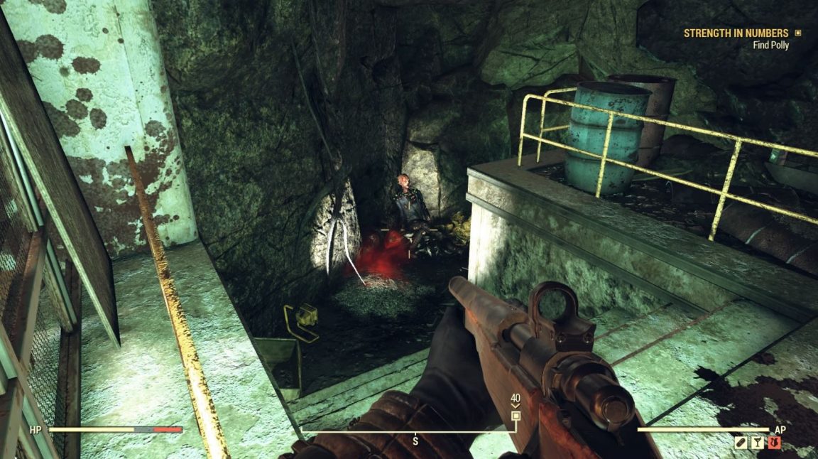 Fallout 76: Strength in Numbers Guide – Assaultron showroom door code ...