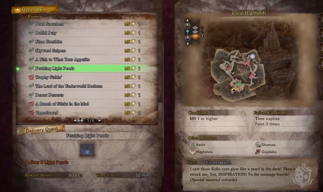 Monster Hunter World: Where to search out Light Pearls