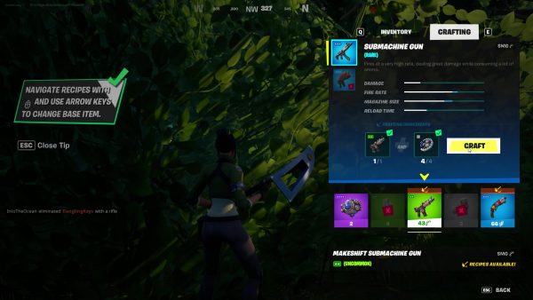 Fortnite crafting | How to collect parts and craft weapons | VG247
