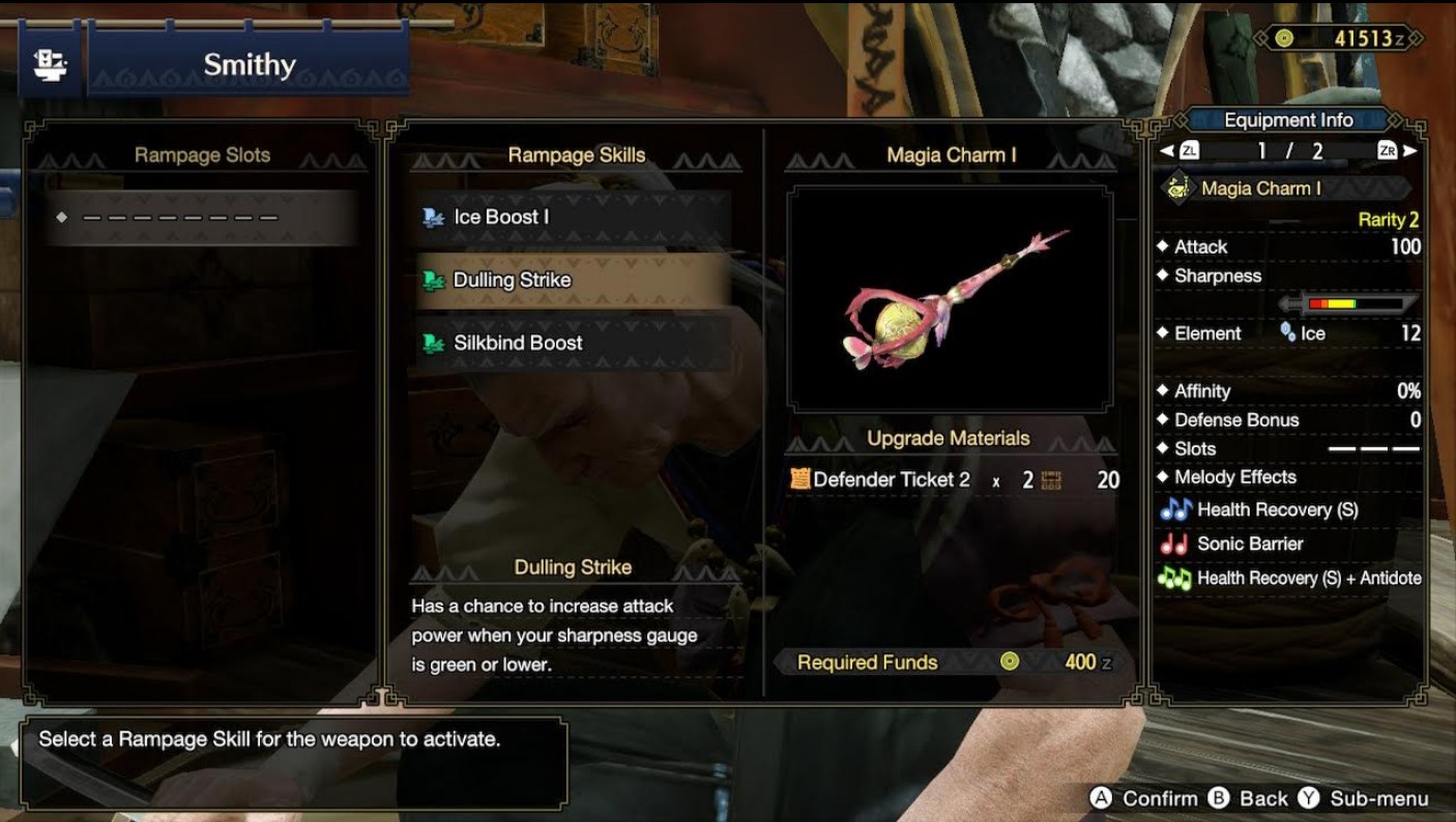 Monster Hunter Rise Smithy | How to upgrade, Ramp-Up, and Rollback | VG247