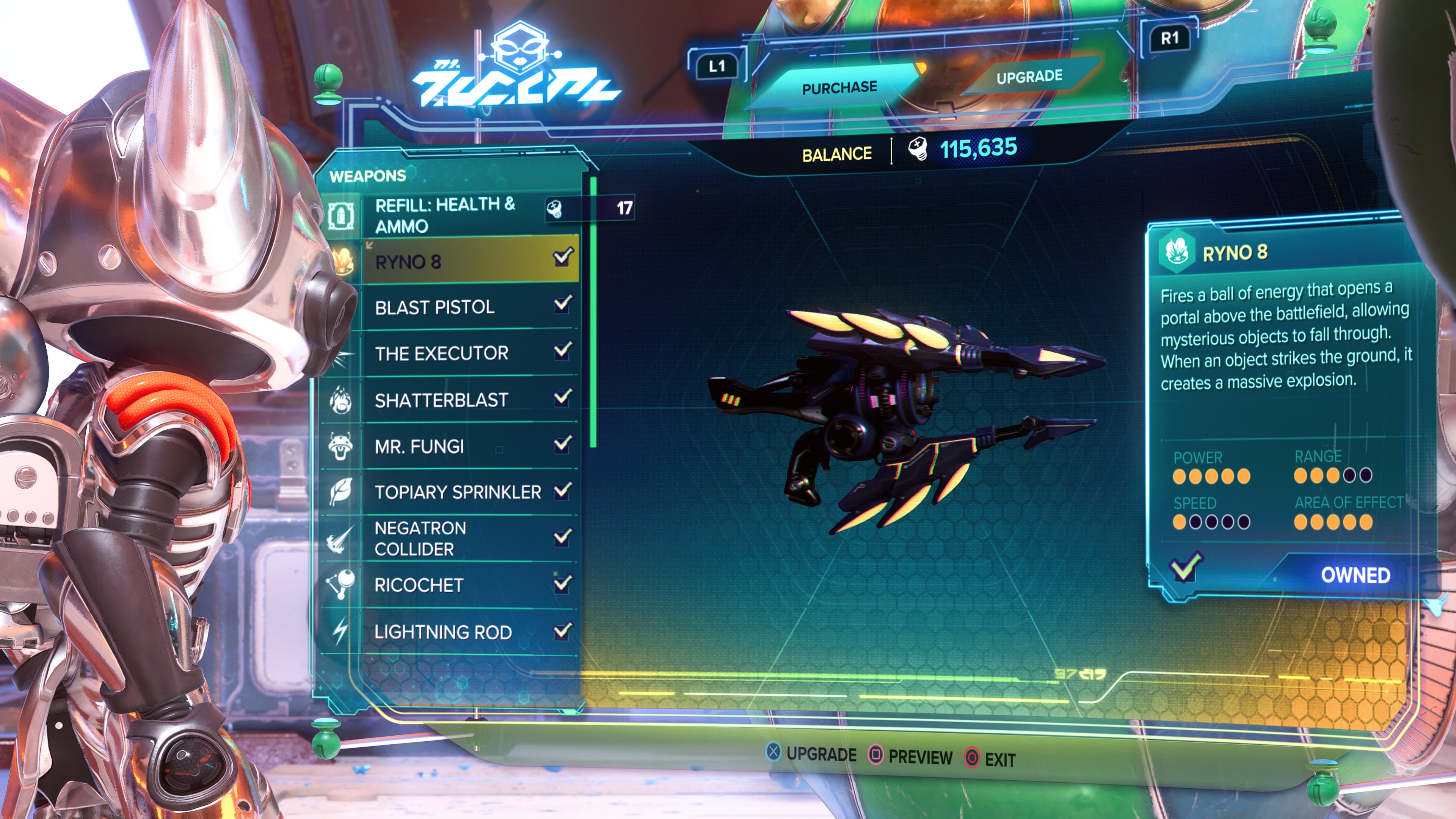 Ratchet And Clank All Ryno Weapons